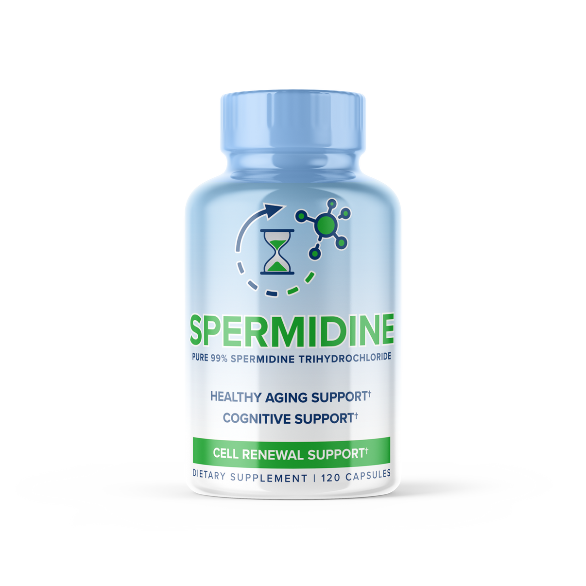 Spermidine 99% Pure Spermidine Trihydrochloride 120ct - Cell Renewal S ...